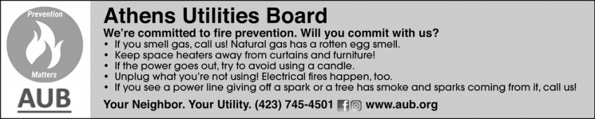 Utilities Services, Athens Utilities Board, Athens, TN