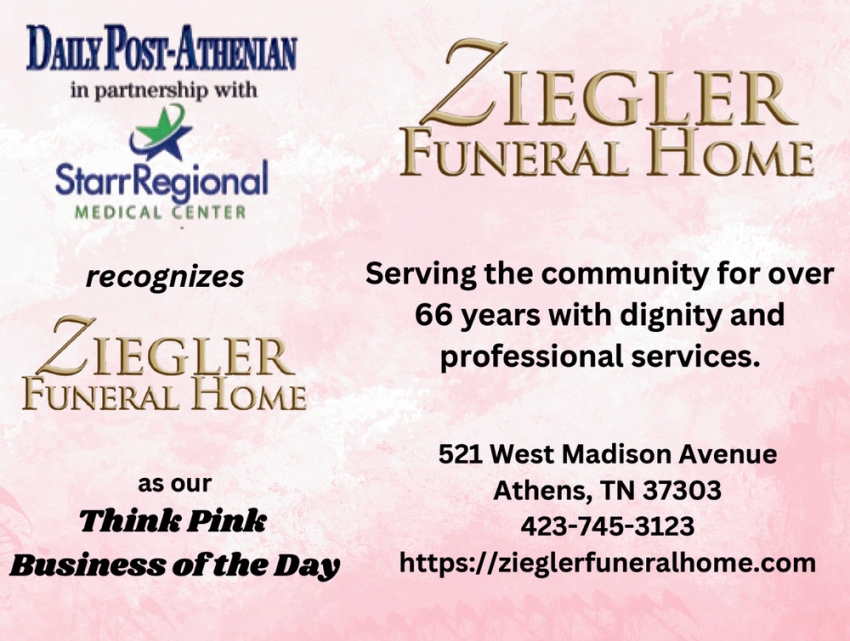 Funeral Home, Ziegler Funeral Home, Athens, TN