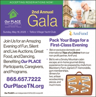 2nd Annual Gala, Our Place, Loudon, TN