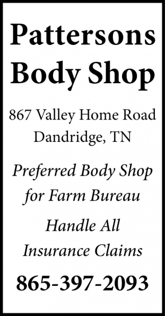 Body Shop, Patterson Body Shop, Dandridge, TN